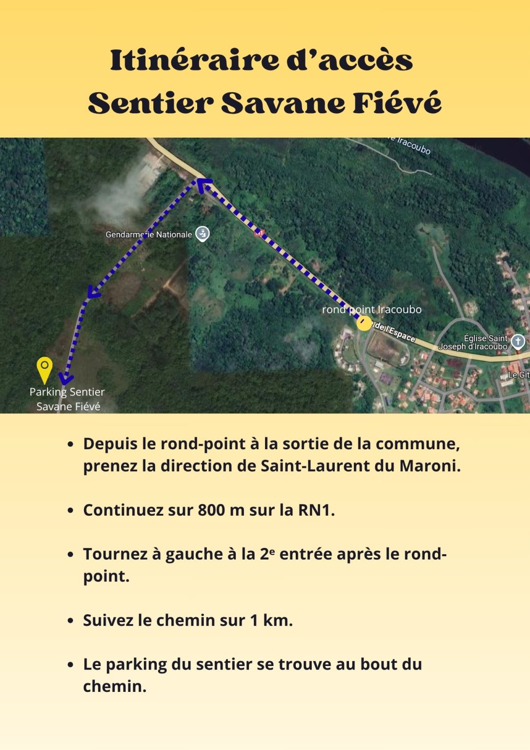Sentiers de la Savane Fiévé - Parc naturel régional de la Guyane